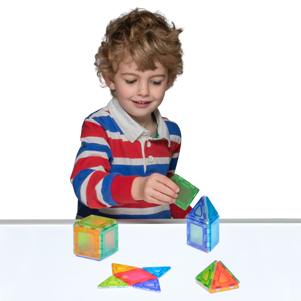 Translucent Solid Magnetic Polydron Starter Set